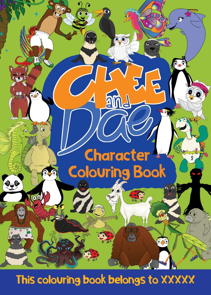 Personalised - Chee and Dae Character Colouring Books - The Wadi Tribe