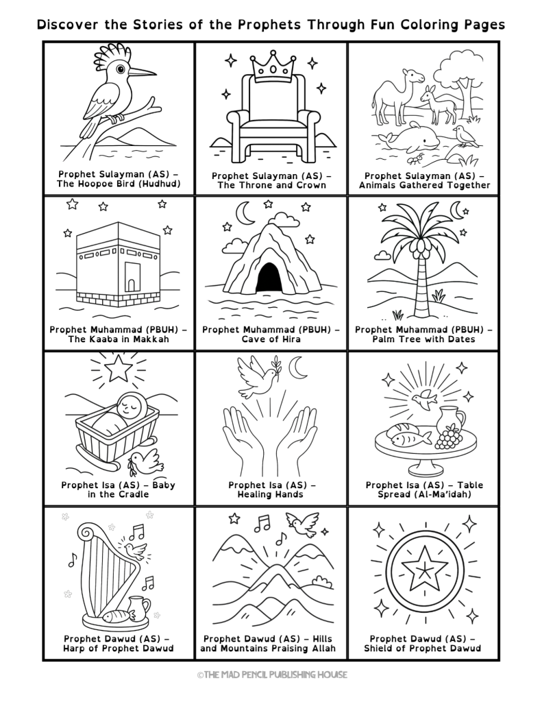 My First Islamic Prophets’ Stories Coloring Book - The Wadi Tribe